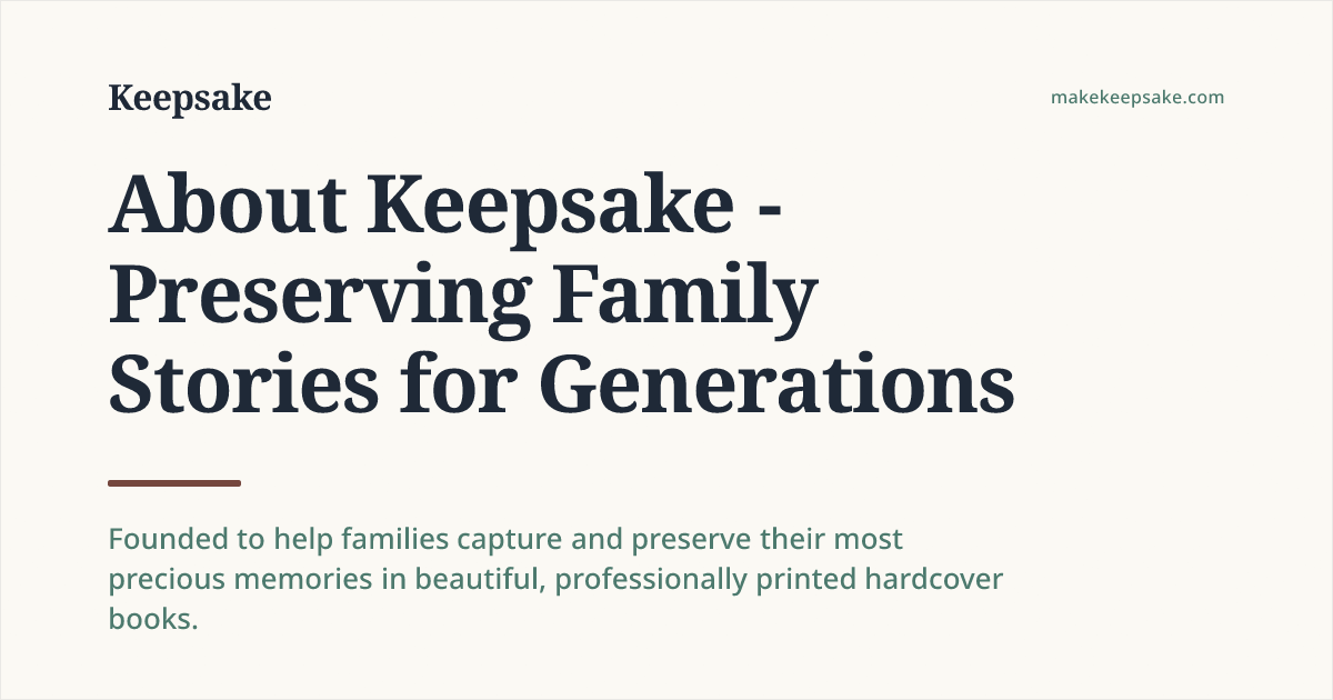 About Keepsake - Our Story